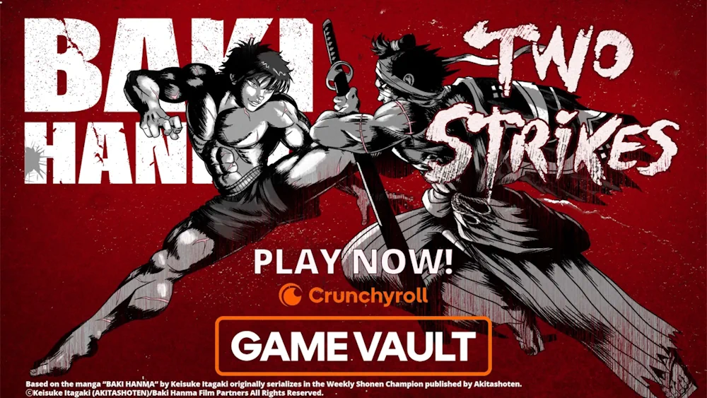 Two Strikes available on Crunchyroll Game Vault with Baki Hanma - Daikama